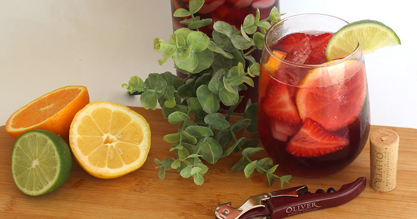 Oliver Winery | Wine Cocktails | Sweet Red Lime Sangria