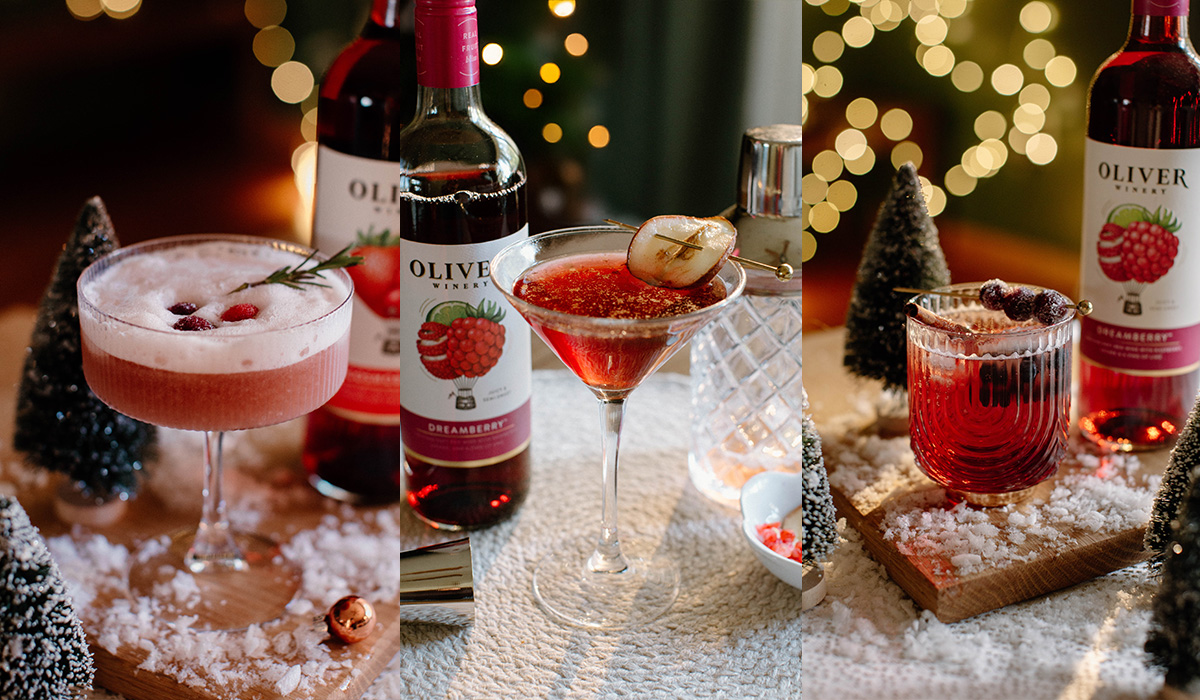 Oliver Winery | Wine Cocktails | 3 Berry Merry Cocktails for the Season